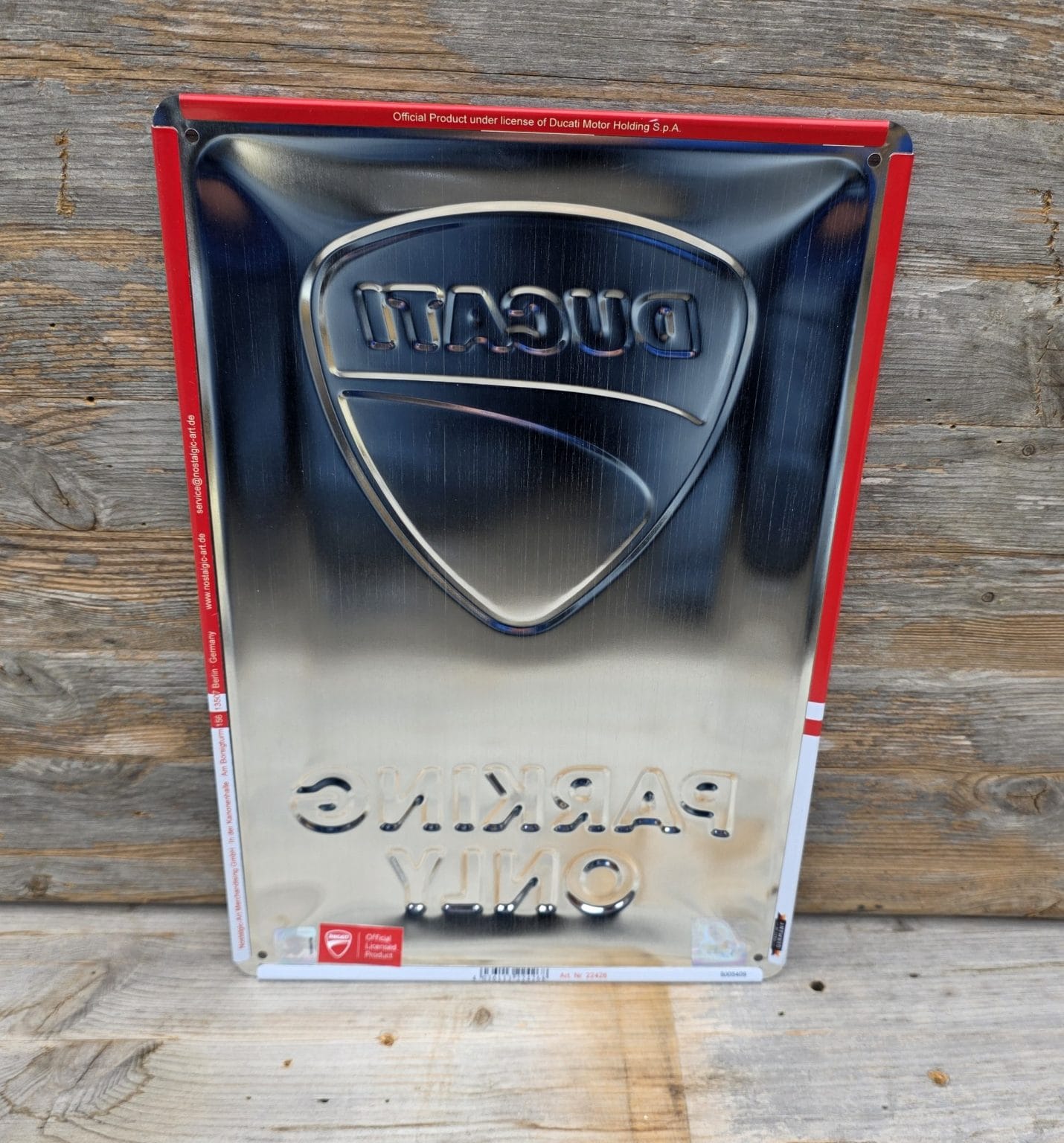 Ducati Parking Only Large Metal Sign - VW Lovers